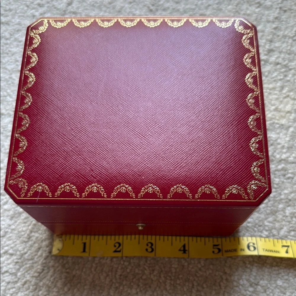 Cartier | Accessories | Cartier Red And Gold Watch Box | Poshmark